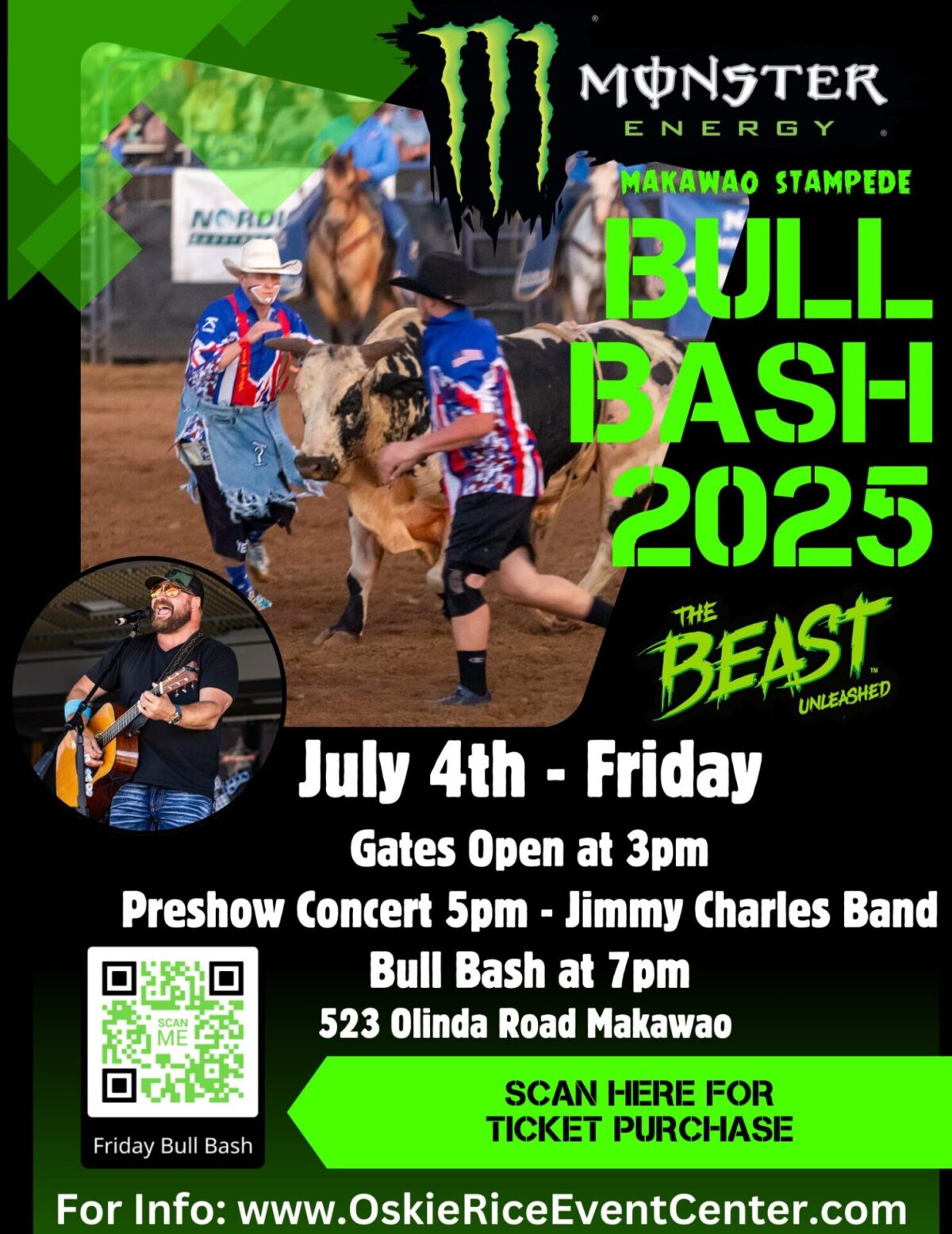 Makawao Stampede Concert & Monster Bull Bash 2025 Tickets